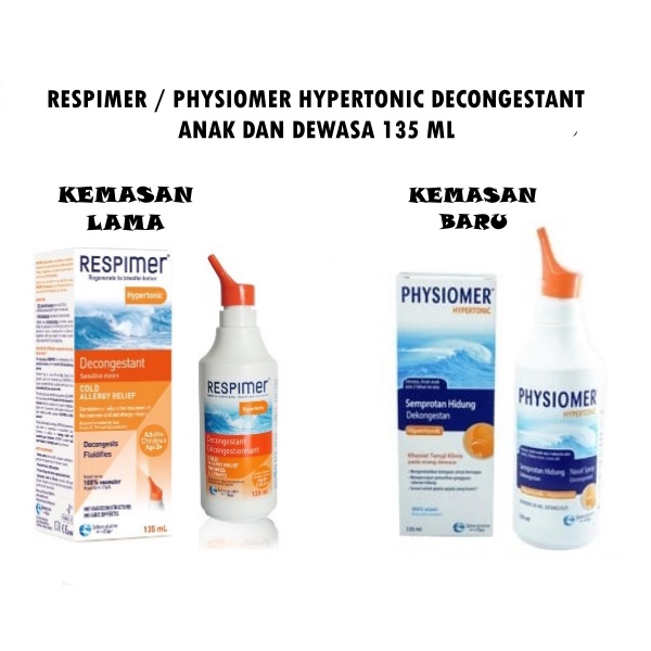 Jual PHYSIOMER /RESPIMER HYPERTONIC DECONGESTANT 135 ML UNTUK ANAK >2 ...