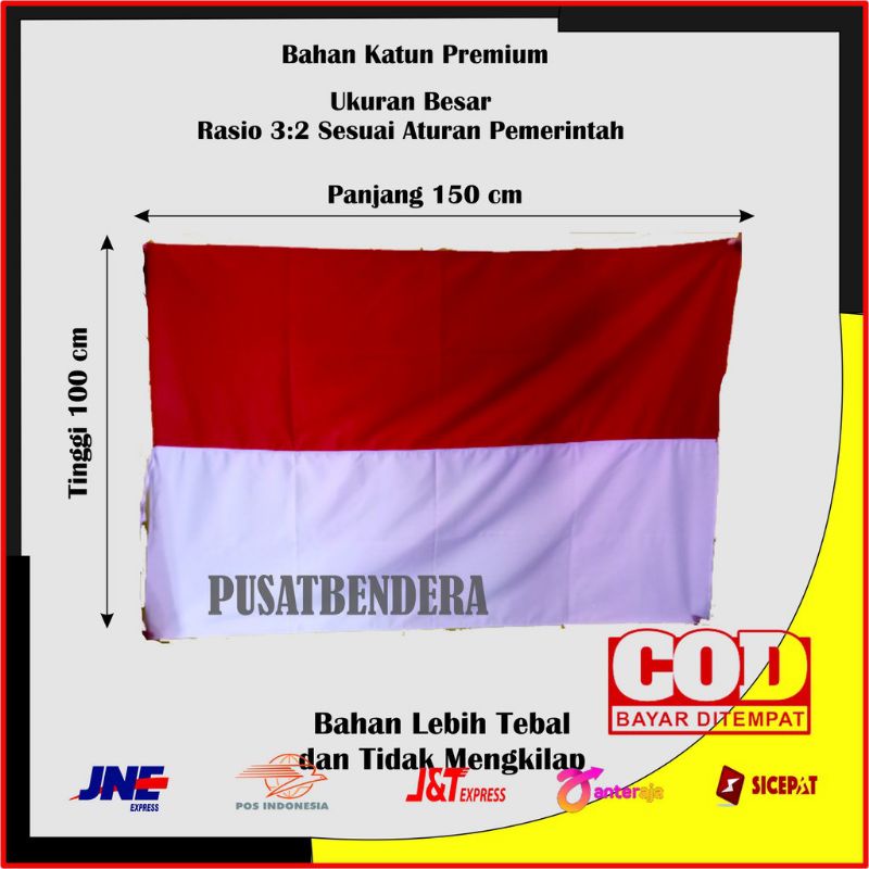 Jual bendera merah putih ukuran besar | Shopee Indonesia