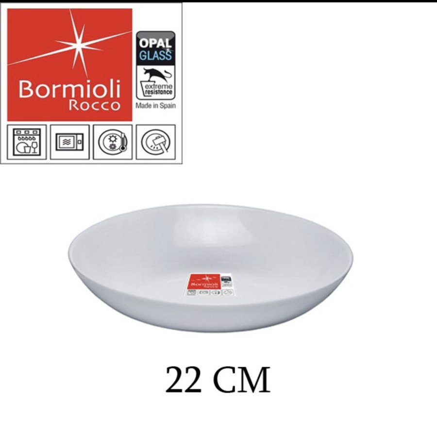Jual Piring Bormioli Rocco/Piring Pasta/Piring Soup/Plate Soup/Piring ...