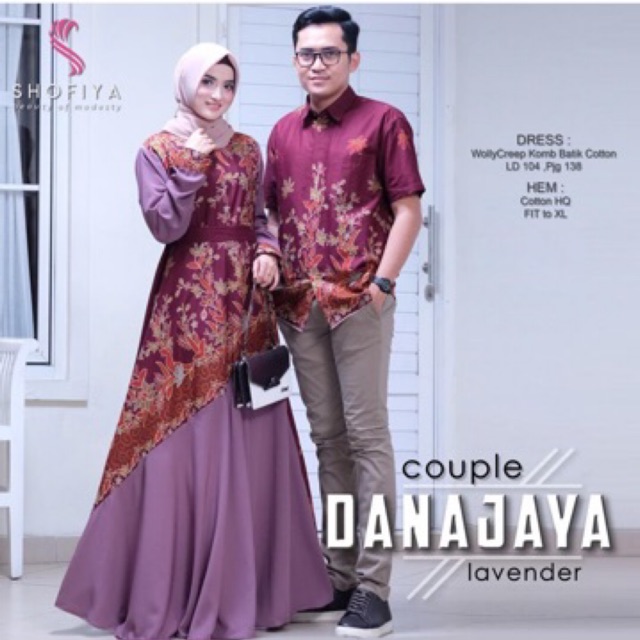 Jual batik set sepasang DANAJAYA COUPLE TERMURAH | Shopee Indonesia