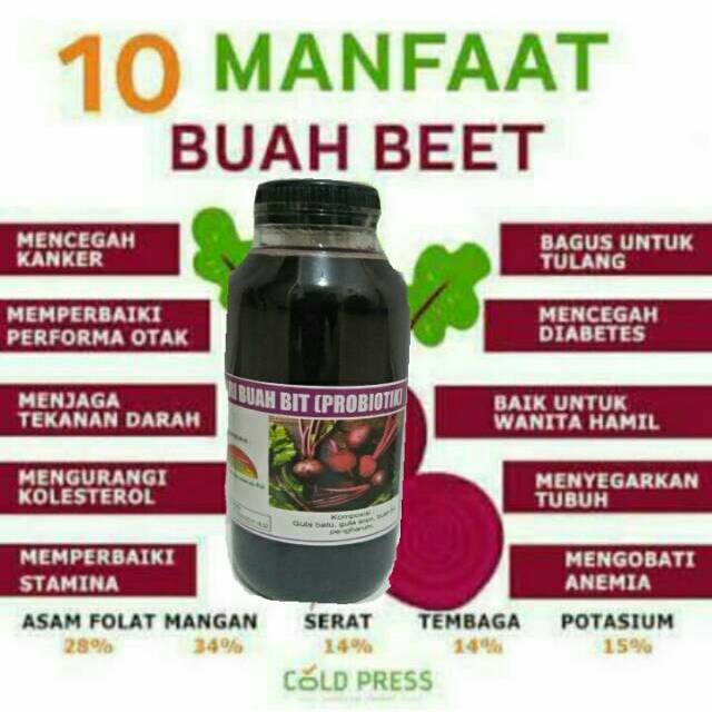 Jual Intisari Jus Ekstrak Buah Bit Original 100% l Probiotik Buah Bit ...