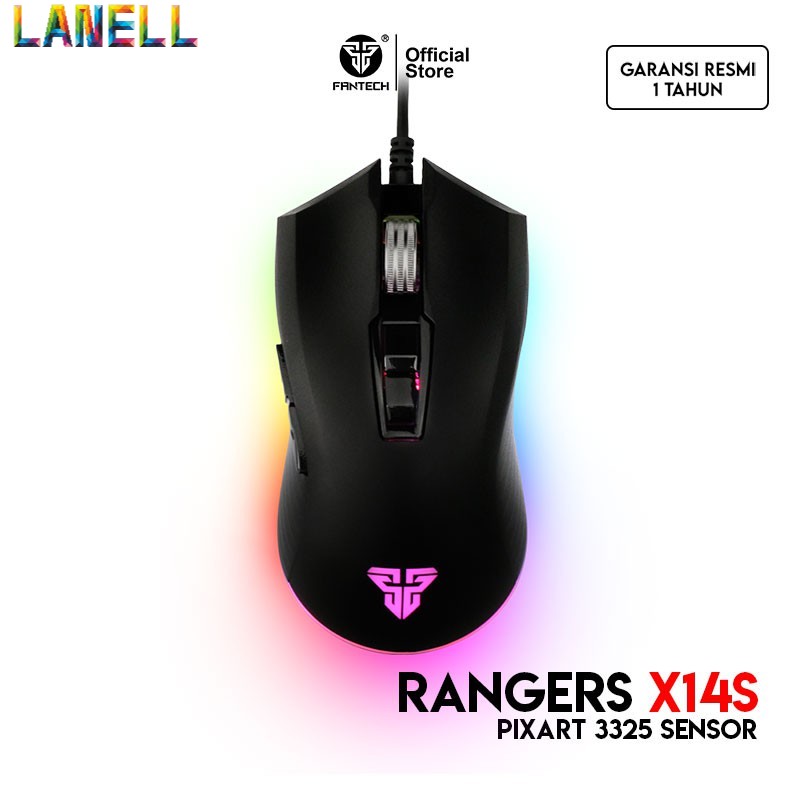 Jual Fantech RANGERS X14s Mouse Gaming Macro RGB KEYBOARD MOUSE PAD ...