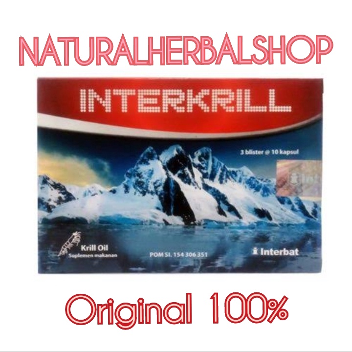 Jual INTERKRILL INTERBAT PER STRIP 10 KAPSUL UNTUK MENJAGA KESEHATAN ...