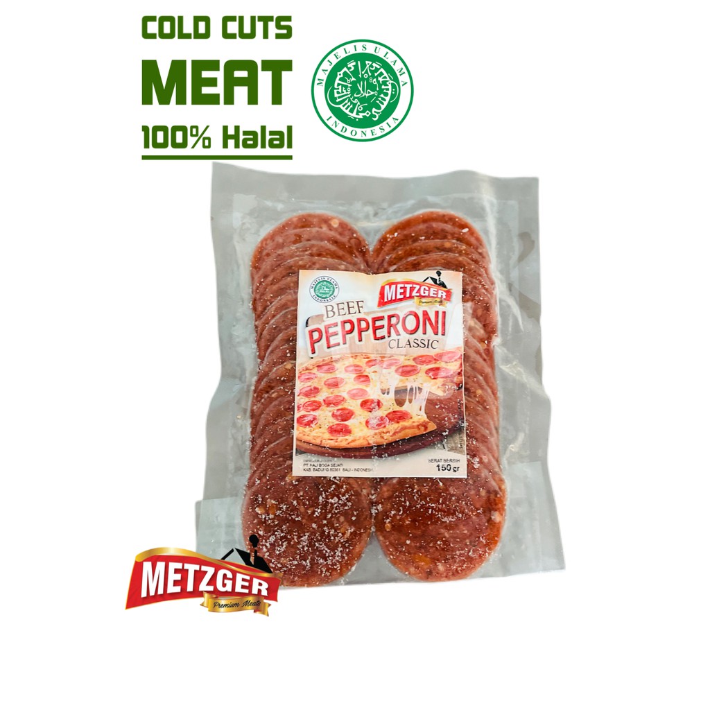 Jual Metzger Daging Beef Pepperoni Classic Halal 150G Untuk Pizza ...