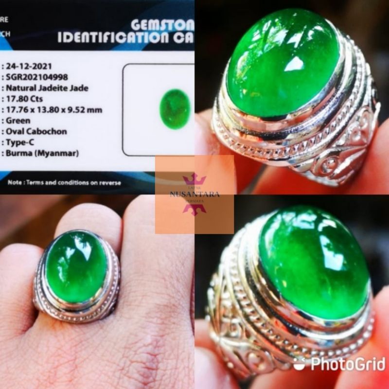 Jual Batu Permata Natural Jadeite Jade / Giok Burma Type C Bodi Kristal ...