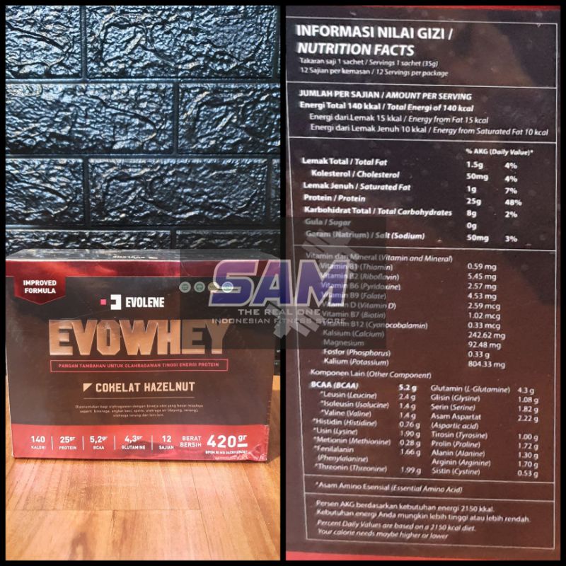 Jual Suplemen Fitness EVOLENE Whey Protein 12 sachet Evowhey | Shopee ...