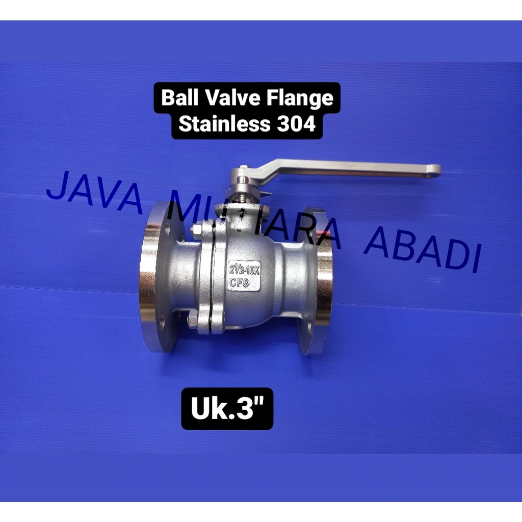 Jual ball valve flange stainless steel 304 jis 10k 3 inch | Shopee Indonesia