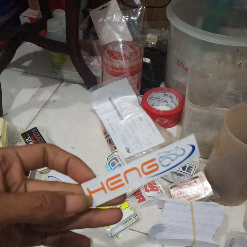 Jual sticker heng stiker heng cuting small 9 x 2cm satuan speed hunter ...