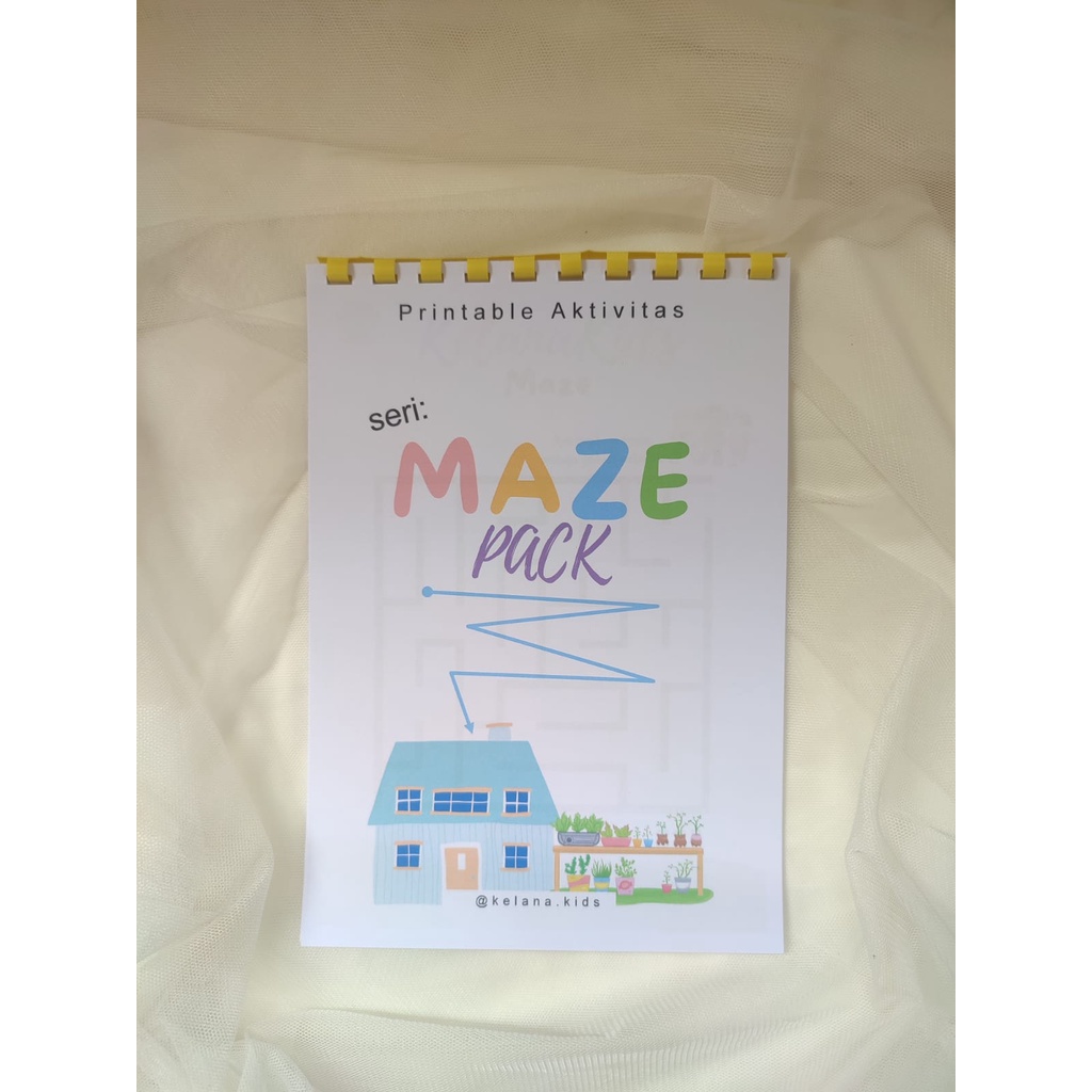 Jual Wipe Clean Worksheet Maze Labirin 12 Lembar Kerja Aktivitas Buku ...