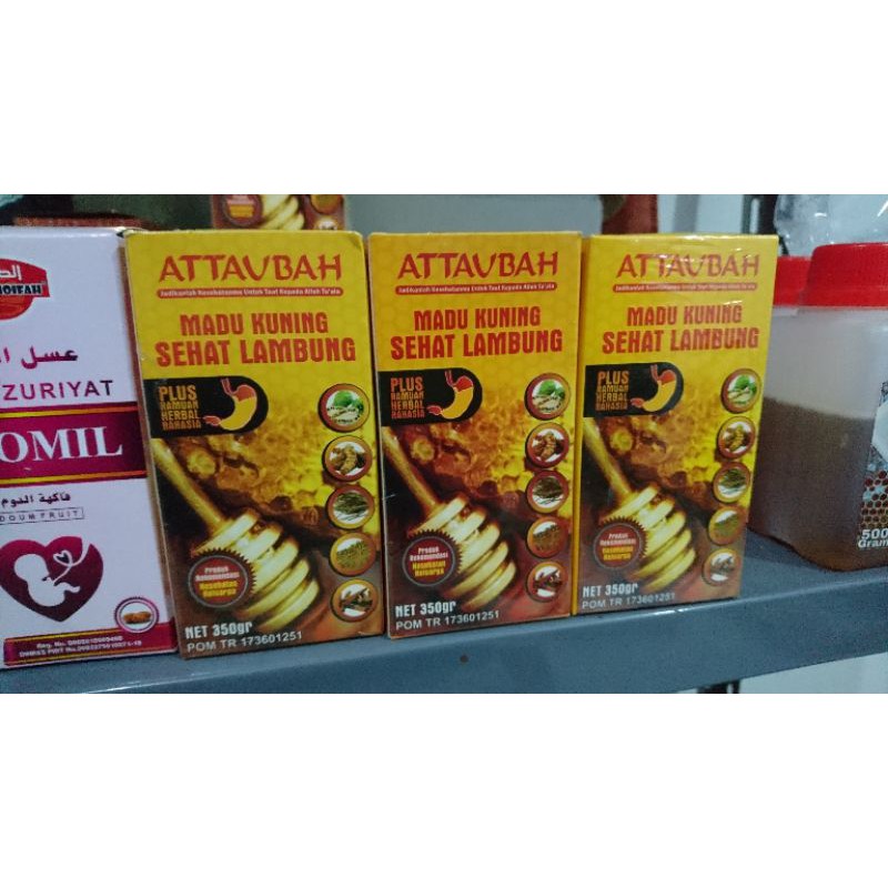 Jual Madu KUNING Sehat Lambung Attaubah Madu untuk maag 350 gr | Shopee ...