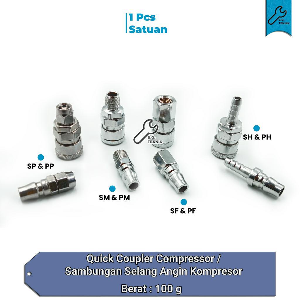 Jual Quick Coupler Compressor / Sambungan Selang Angin Kompresor [ 1 ...