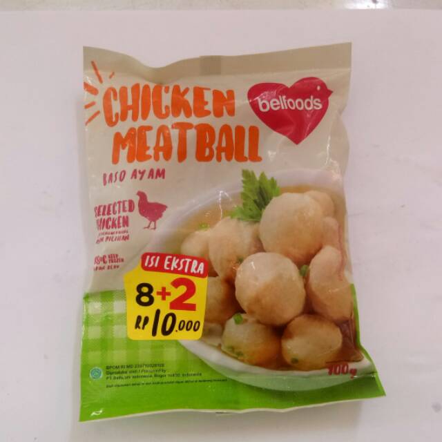 Jual Frozen Food - Belfoods Single Pack, Bakso Ayam SP 100gr | Shopee ...