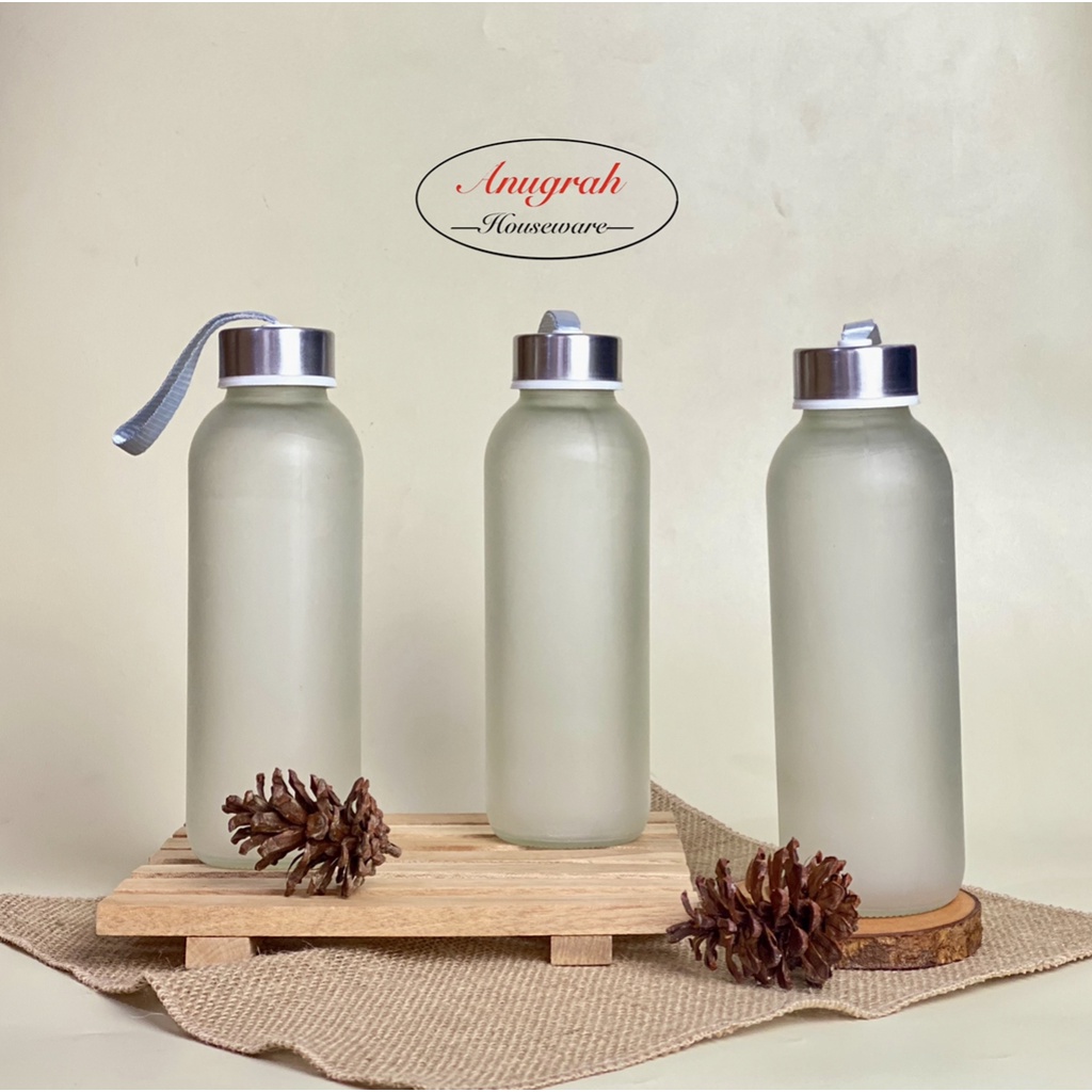 Jual Botol Air Kaca Doff 420ml/Botol Air Polos | Shopee Indonesia