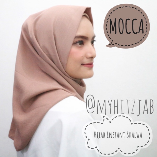 Jual Hijab Instant Shalwa (Mocca) | Shopee Indonesia