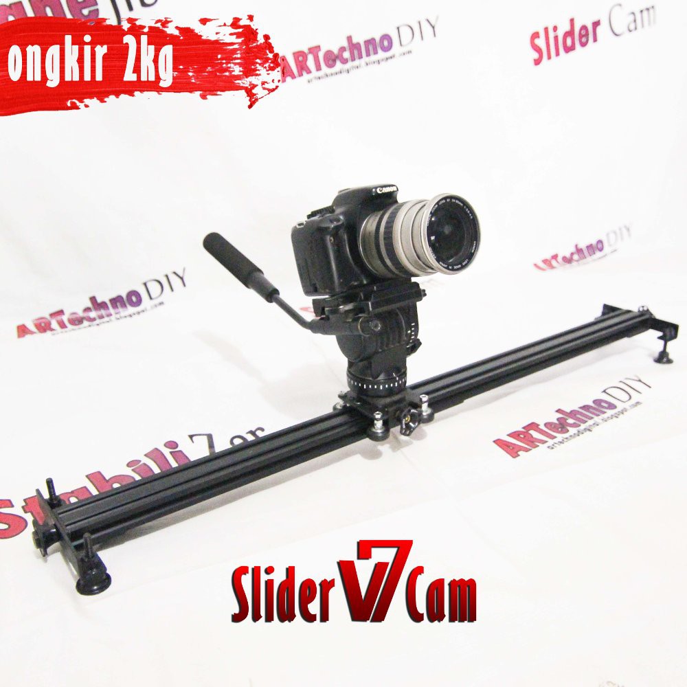 Jual 100cm 100 cm Kamera Slider Cam V7 Slide Track Camera Movement ...