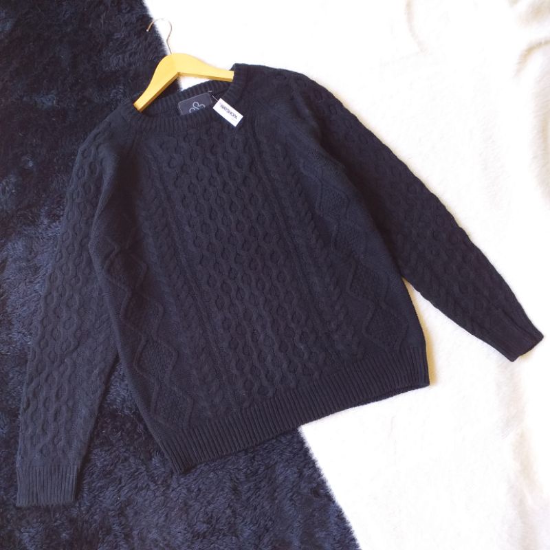 Jual Sweater Rajut Full Kepang Patern Unisex | Shopee Indonesia