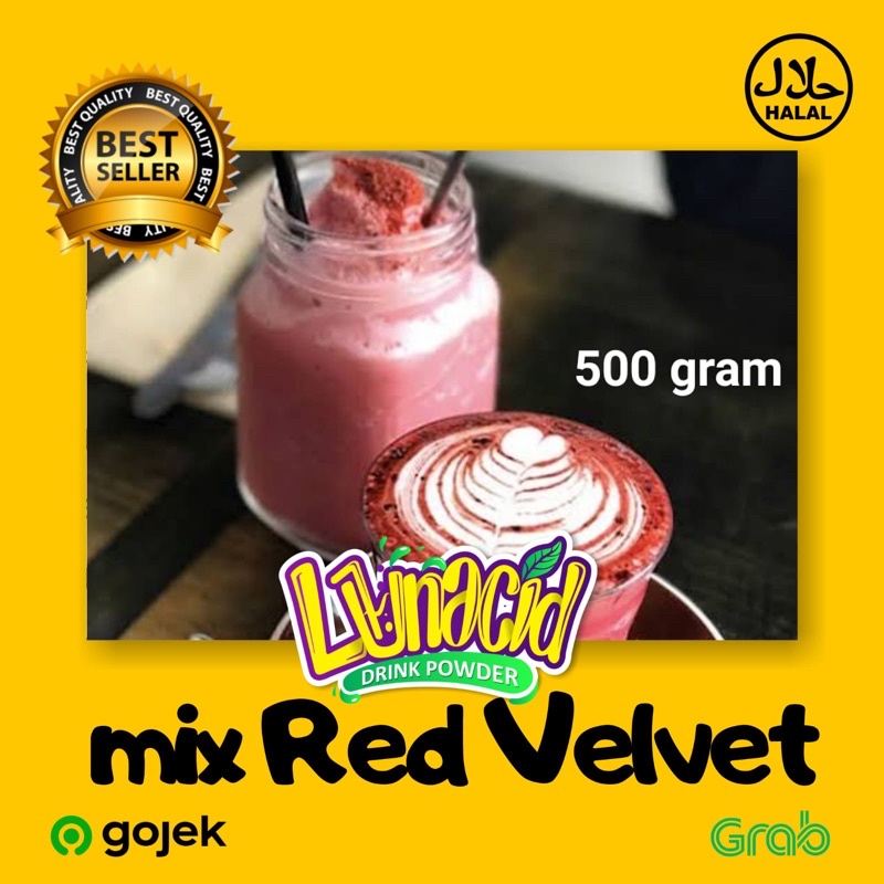 Jual serbuk minuman rasa red velvet/powder drink Red Velvet/ Bubuk ...