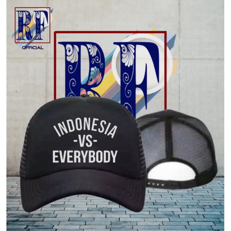 Jual (COD) Topi Distro Pria / Topi Snapback Sablon INDONESIA VS ...
