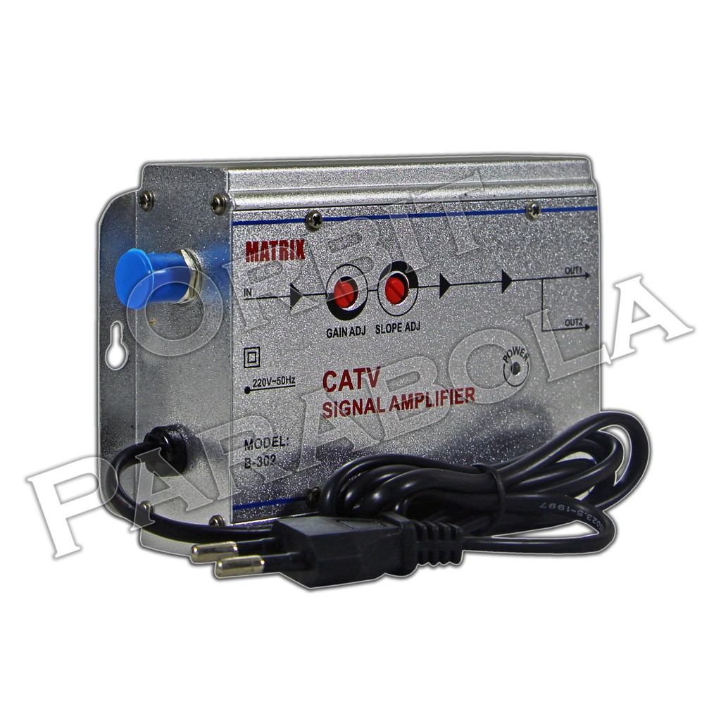 Jual Indoor Booster Matrix B 302 Penguat Sinyal CATV Signal Amplifier ...