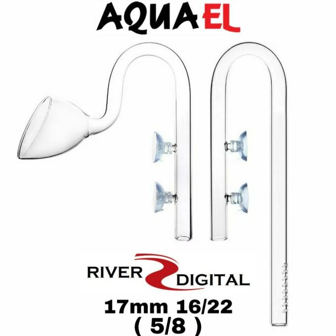 Jual Aquascape Lily Pipe Glass Inflow & Outflow 17Mm 16/22 / Pipa ...