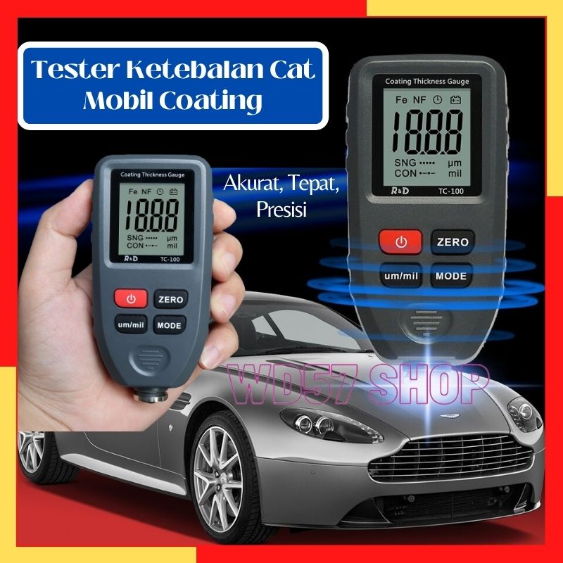 Jual Alat Ukur Ketebalan Cat Mobil Multitester Digital Tester Coating ...