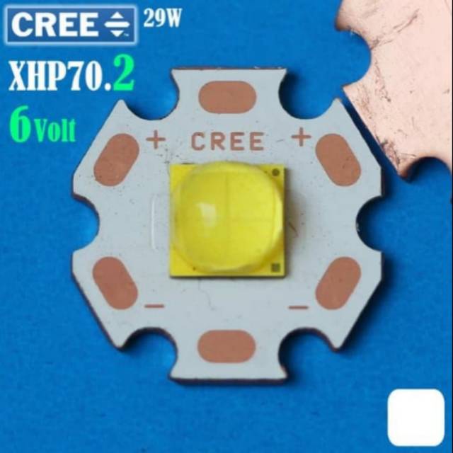 Jual Emitter led XHP70.2 versi 6V ORIGINAL MCPCB tembaga warna cahaya ...