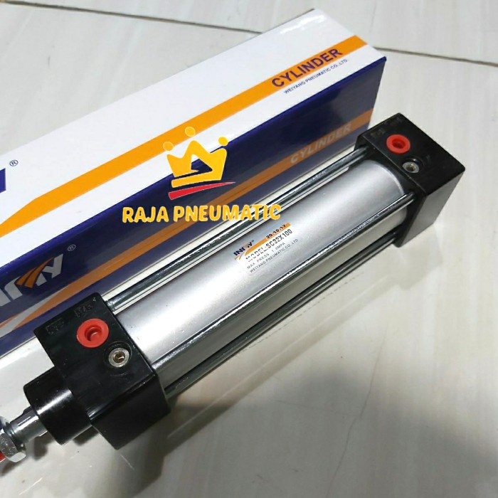 Jual CYLINDER SILINDER PNEUMATIC DOUBLE ACTING SC 32X100 TIPE EMC NYA TBC | Shopee Indonesia
