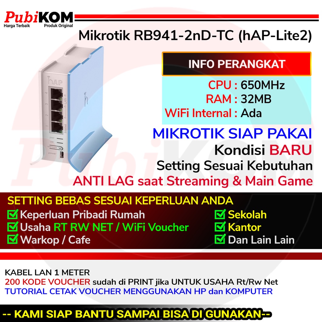 Jual Mikrotik Full Setting RB941-2nD-TC (hAP-Lite2) Siap Pakai | Shopee ...