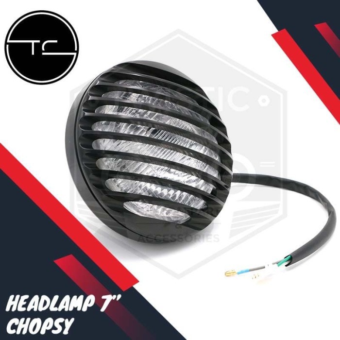 Jual Headlamp Lampu Depan 7 in Chopsy Motor Custom Chopper Bobber ...