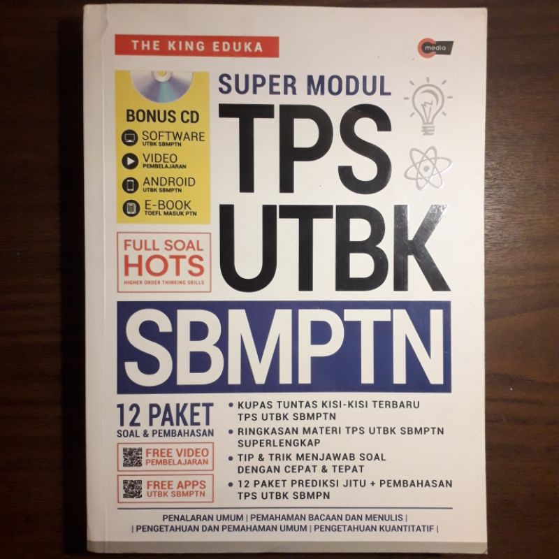 Jual SUPER MODUL THE KING EDUKA TPS UTBK SBMPTN 2020 [PRELOVED/BEKAS] | Shopee Indonesia