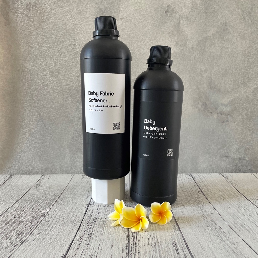 Jual BELIBOO BOTOL REFILL PLASTIK HITAM HDPE 1000ML UNTUK DETERGENT ...