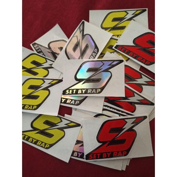 Jual Sticker SET BY RAP Logo S Viral Stiker Cutting | Shopee Indonesia