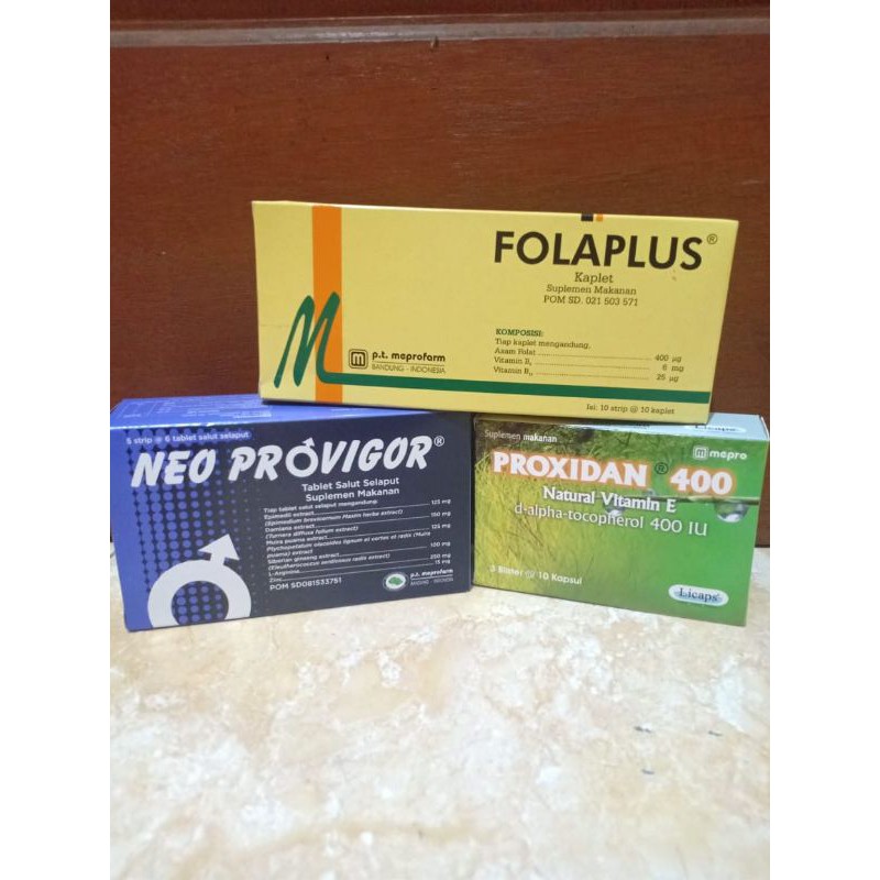 Jual PAKET PROMIL(ASAMFOLAT+VIT E+MULTIVITAMIN PRIA) | Shopee Indonesia