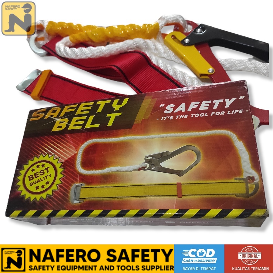 Jual SAFETY BELT i-SAFE SINGLE HOOK BESAR (BIG HOOK) SNI | Shopee Indonesia