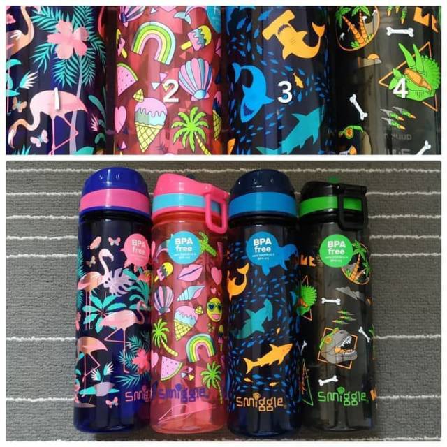 Jual Smiggle Paradise Straight Up Drink Bottle Botol Minum Smiggle ...