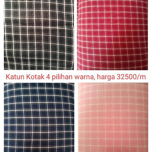 Jual Kain katun kotak kotak2 kecil (kain utk gamis, kemeja dll) -harga ...