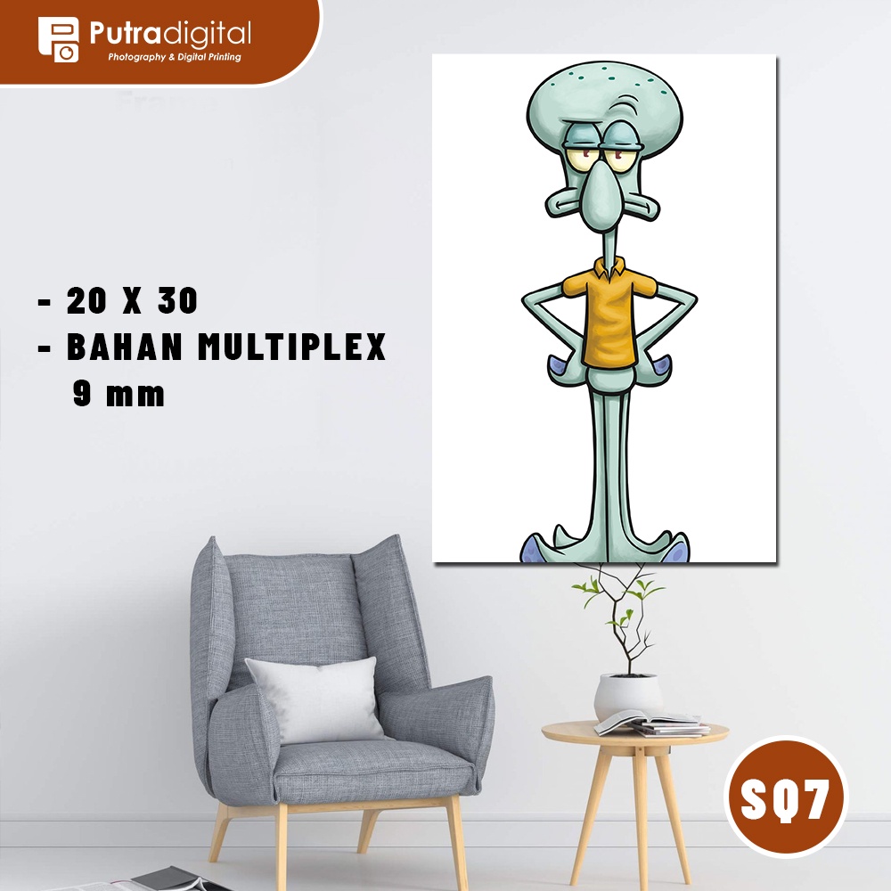 Jual Poster Hiasan Dinding Lukisan Repro Mahakarya Squidward Sepongebob ...