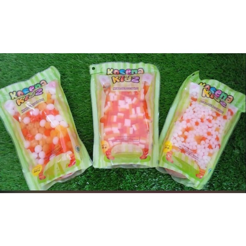 Jual Kosena Jelly Motif Karakter Mutiara Rainbow Dadu Jelly 500gr ...