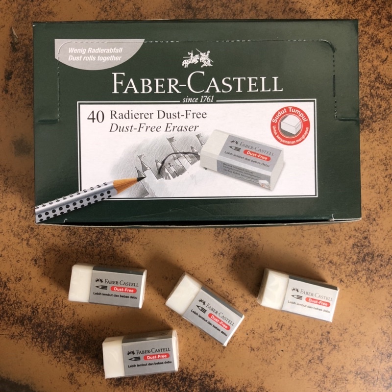 Jual PENGHAPUS SETIP FABER CASTELL KECIL PUTIH HITAM | Shopee Indonesia