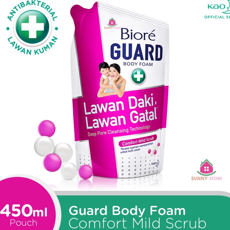 Jual Biore Body Foam Guard Bodywash Sabun Cair Active 450 ML Antibacterial,Lively,Energetic ...