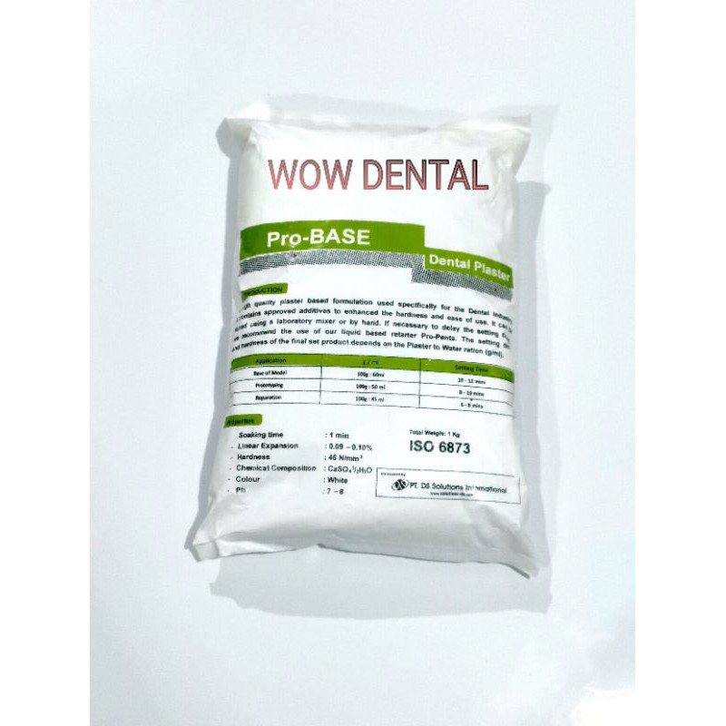 Jual Gips Putih Pro-Base Dental Plaster Bahan Cetak Gigi | Shopee Indonesia