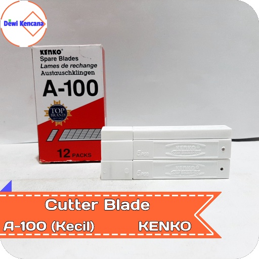 Jual Cutter Blade Kecil Mata Pisau Isi Cutter Kenko A-100 | Shopee ...