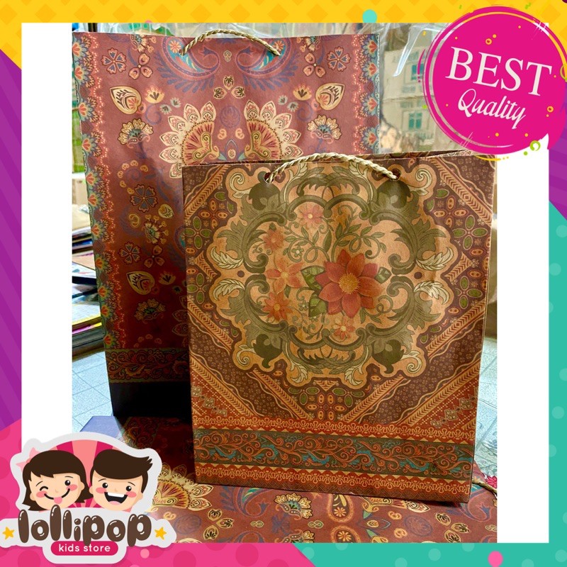 Jual Paper Bag Batik Murah Ukuran Kecil dan Sedang Bagus Untuk Hadiah ...