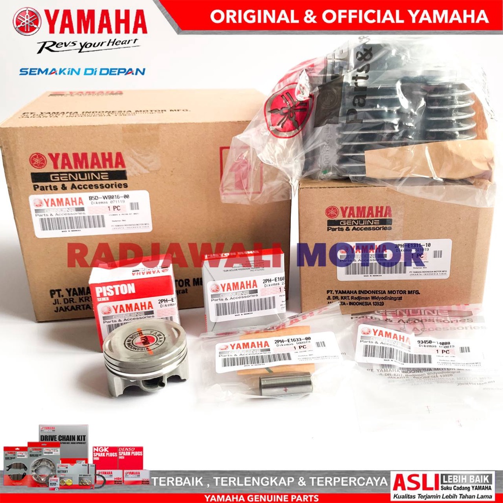 Jual BLOK SEHER PISTON KIT MIO M3 , MIO Z , FREEGO , SOUL GT 125 , XRIDE 125 , GEAR 125 ASLI ...