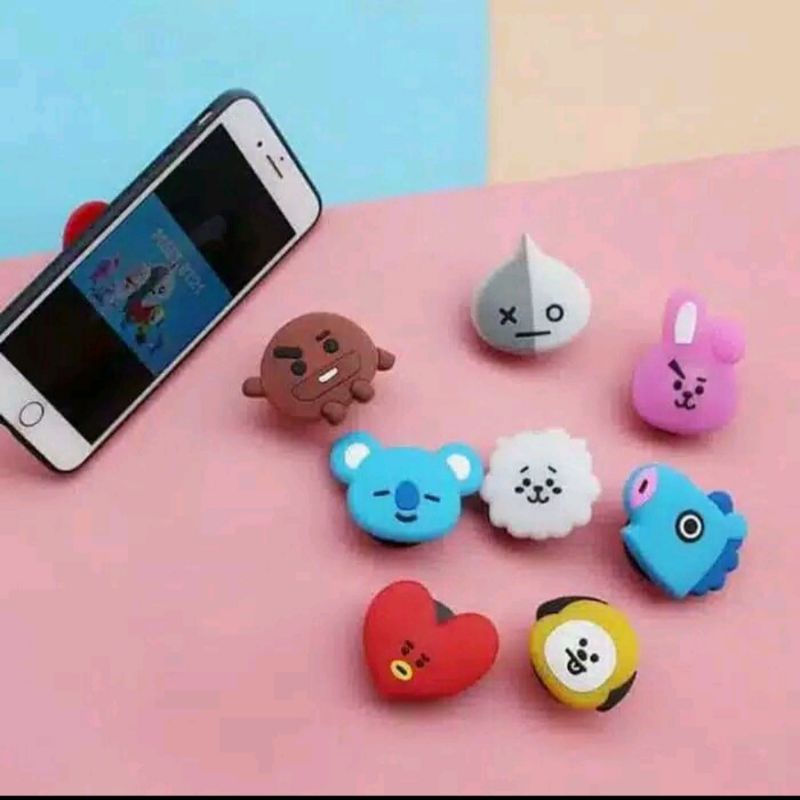 Jual POP SOCKET BTS BT21 COOKY CHIMMY RJ VAN TATA SHOOKY KOYA MANG ...
