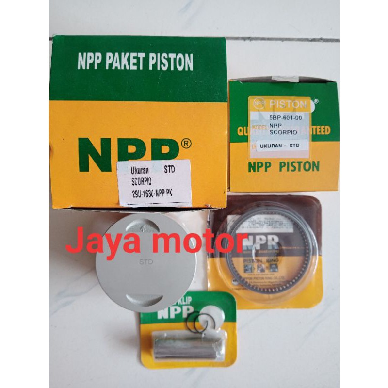 Jual Piston kit seher paket Scorpio Scorpio z Npp OS STD 25 50 100 125 ...