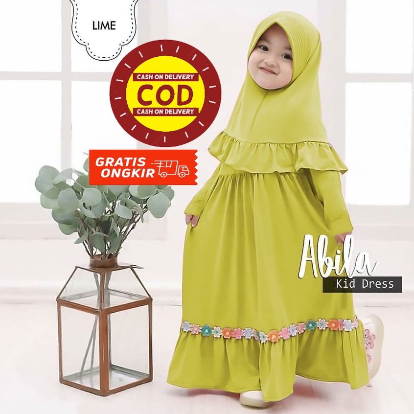 Jual Baju Uktie Kekinian Games Perempuan Ukti Gasmis Remaja Gamis Anak ...