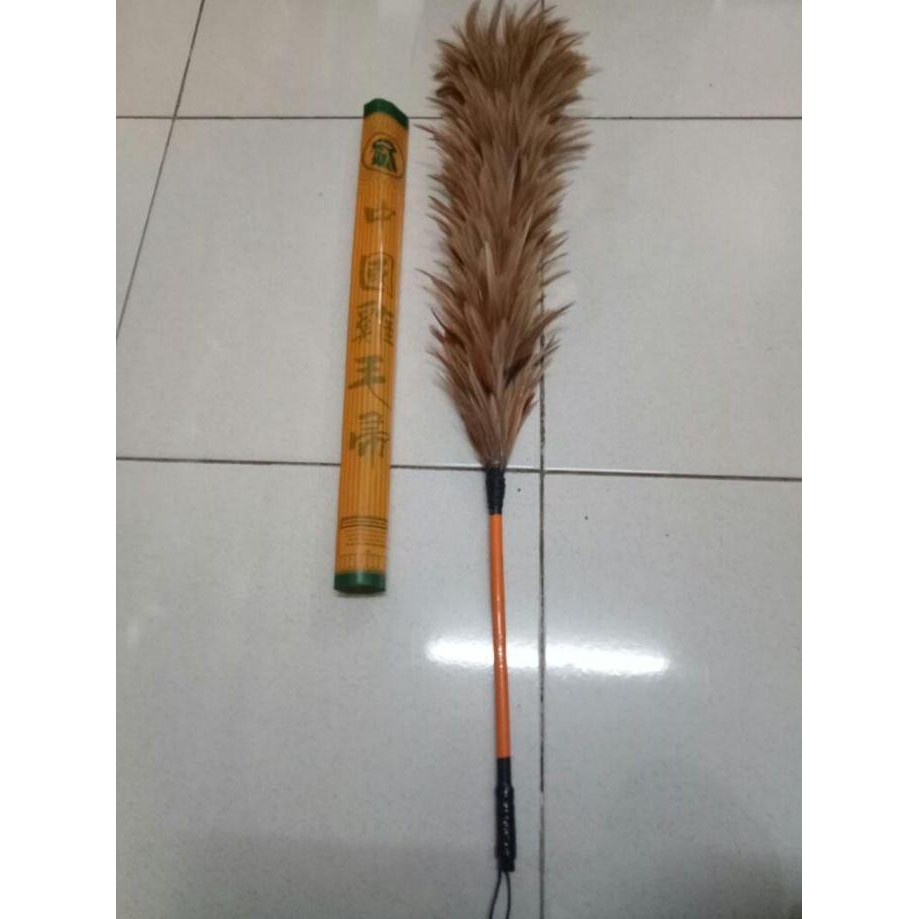 Jual Kemoceng Bulu Ayam Jumbo Atau Super - Cokelat | Shopee Indonesia