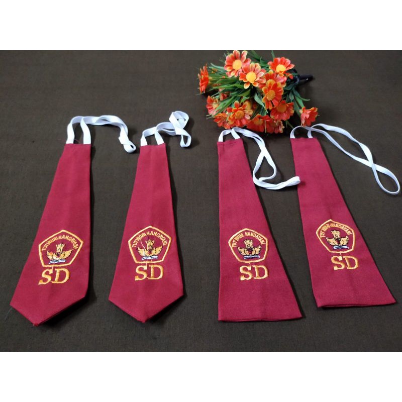 Jual DASI SD MURAH ISI 20 PCS Cewo&cowo/dasi SD logo bordir/dasi SD ...