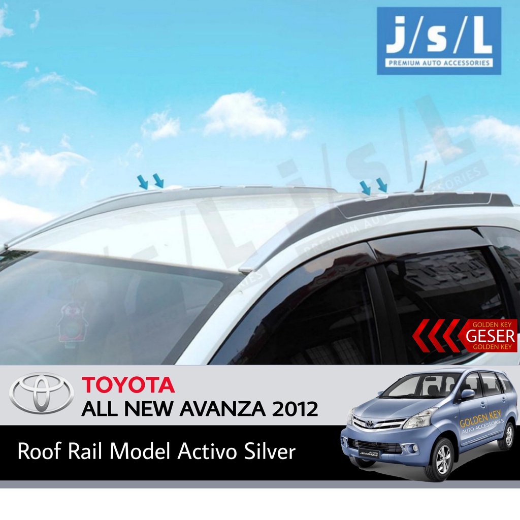 Jual JSL Roof Rail All New Avanza 2012 Roof Rail Model Activo Colour By ...